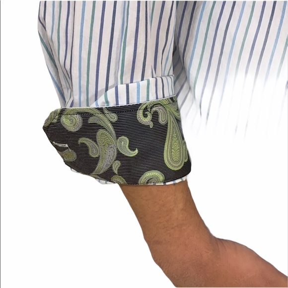 Bristol & Bull | Shirts | Bristol Bull Dress Shirt With Flip Cuffs Sz ...